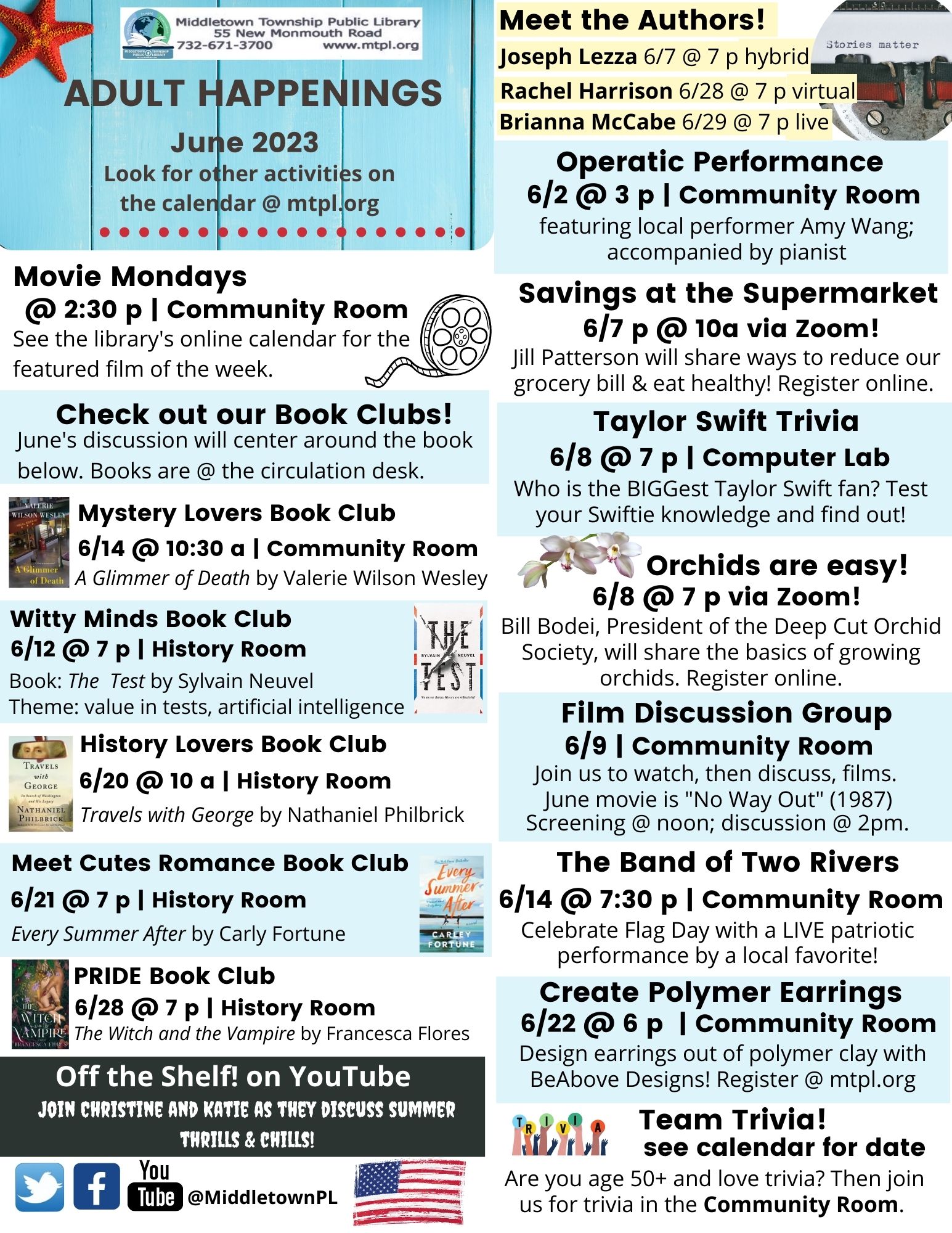 Adult Services – Middletown Township Public Library